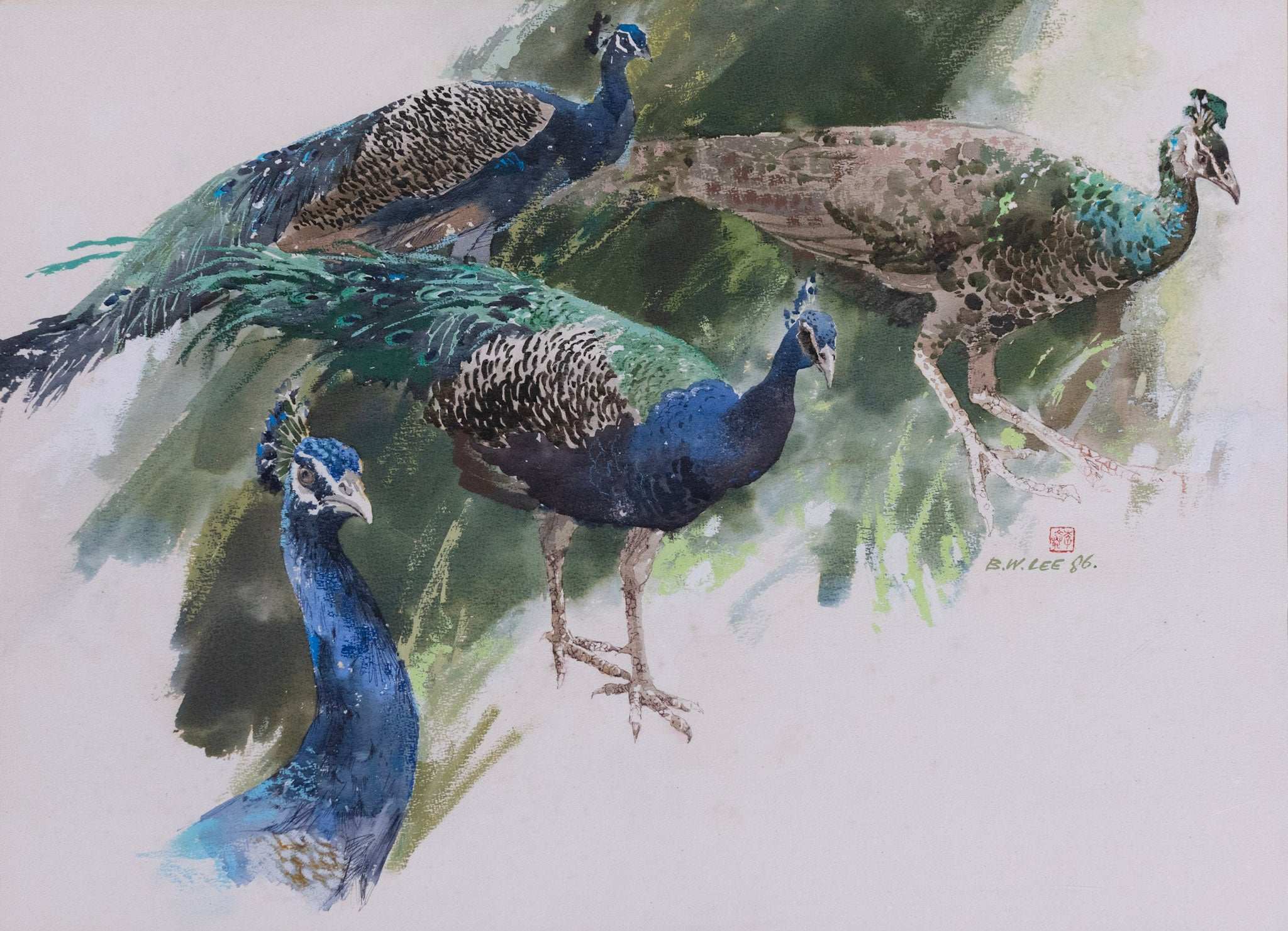 Lee Boon Wang, Peacock, 1986 – Art Again