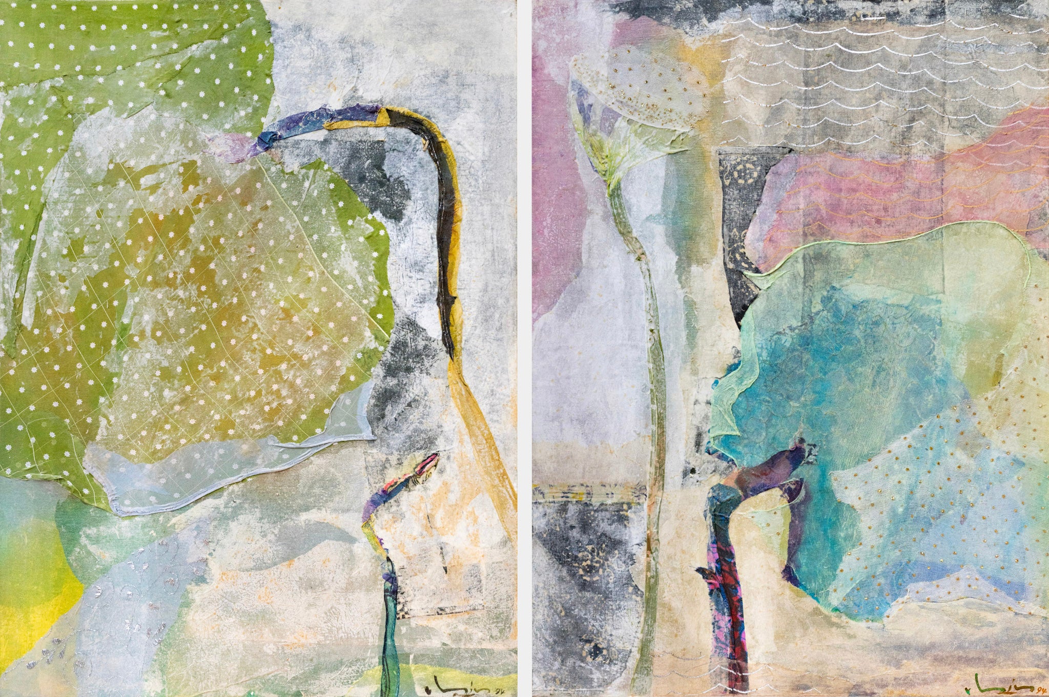 Tan Chin Chin, Lotus Series #1 & #2, 1994 – Art Again